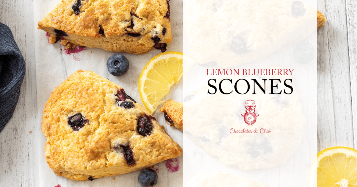 Lemon Blueberry Scones - Chocolates & Chai