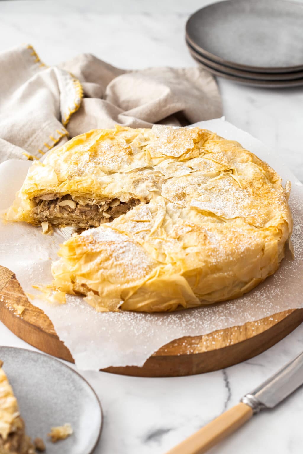 Pastilla (Moroccan Chicken Pie) - Chocolates & Chai