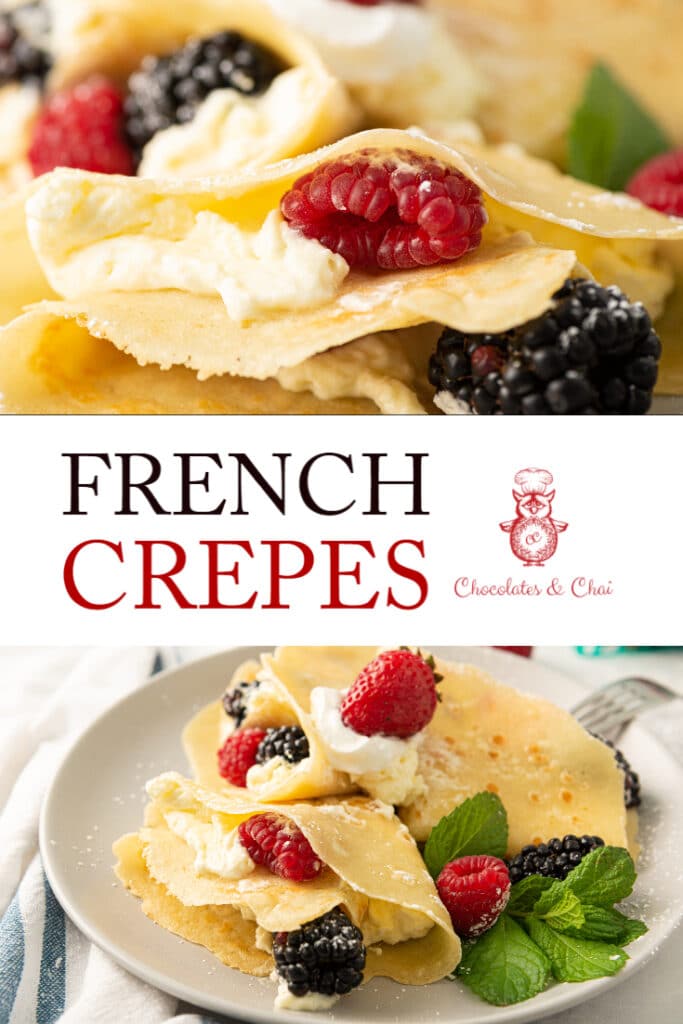 How to make Crepes at home / French Crepes - Chocolates & Chai