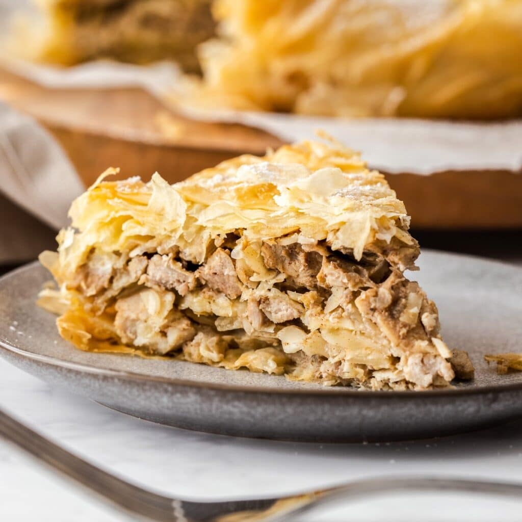 Pastilla-Moroccan-Chicken-Pie-6-Square - Chocolates & Chai