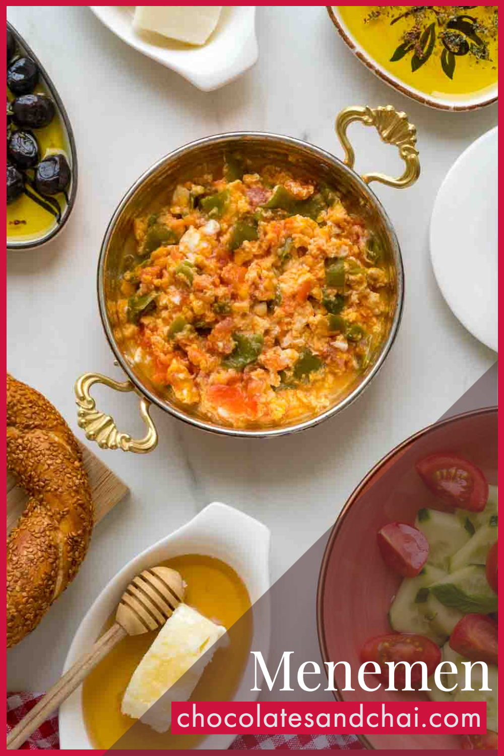 Menemen (Turkish Scrambled Eggs) - Chocolates & Chai