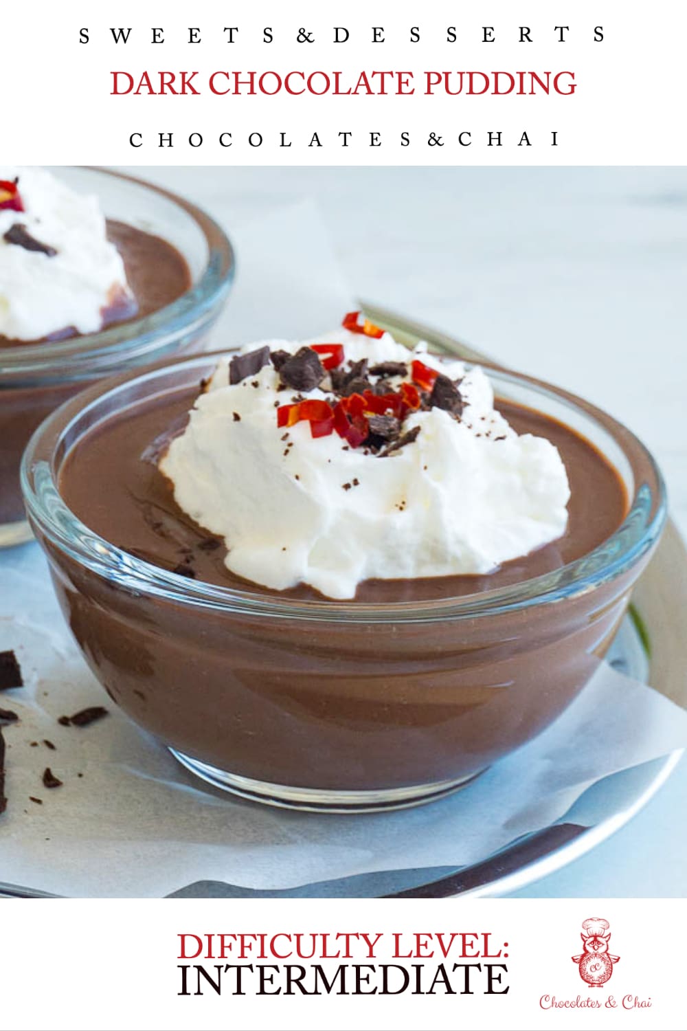 Dark Chocolate Pudding - Chocolates & Chai