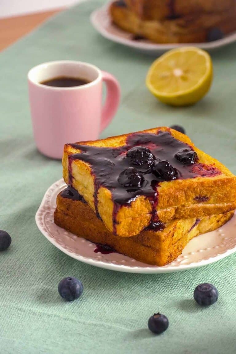 Lemon Blueberry French Toast - Chocolates & Chai