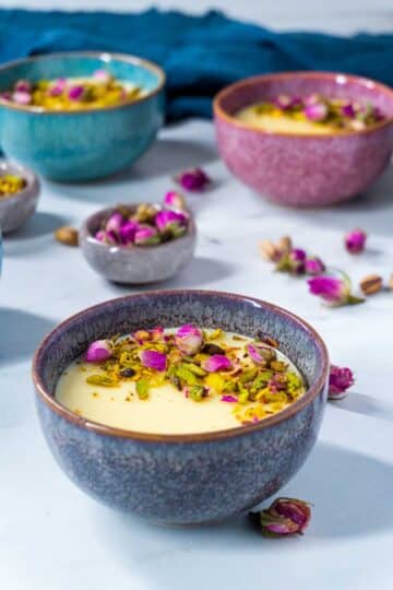 Mahalabia - Middle Eastern Milk Pudding (Muhallebi) - Chocolates & Chai