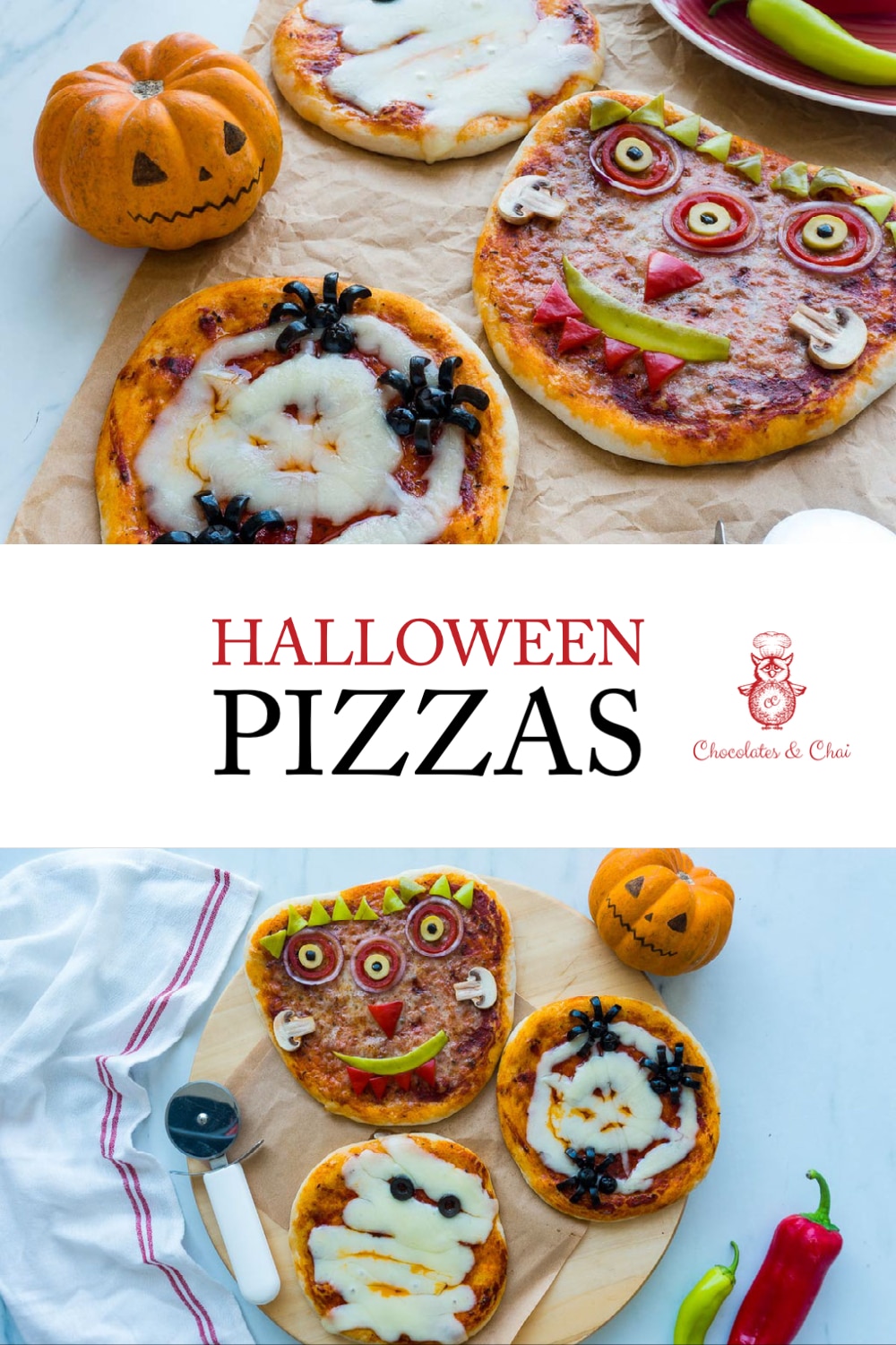 Halloween Pizza: Delightfully Frightful - Chocolates & Chai