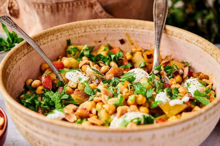 Chana Chaat (Chickpea Chaat) - Chocolates & Chai