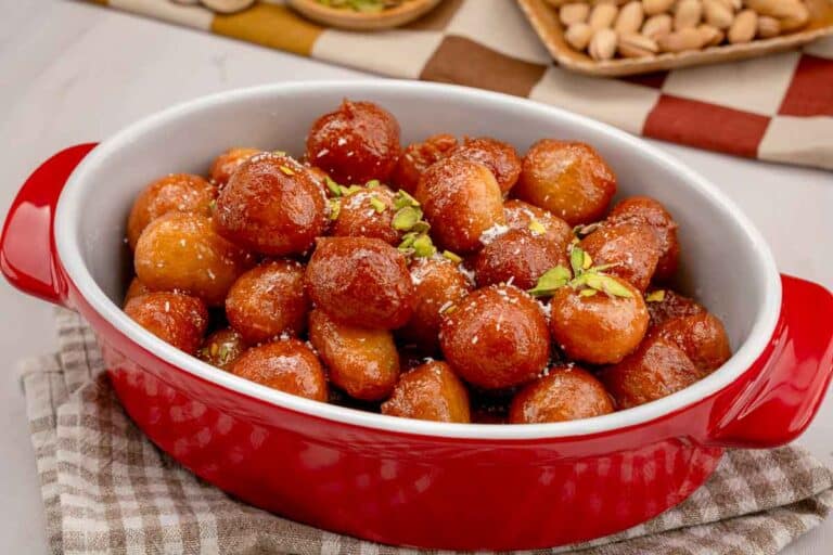 Luqaimat (Middle Eastern Fried Dough Fritters) - Chocolates & Chai