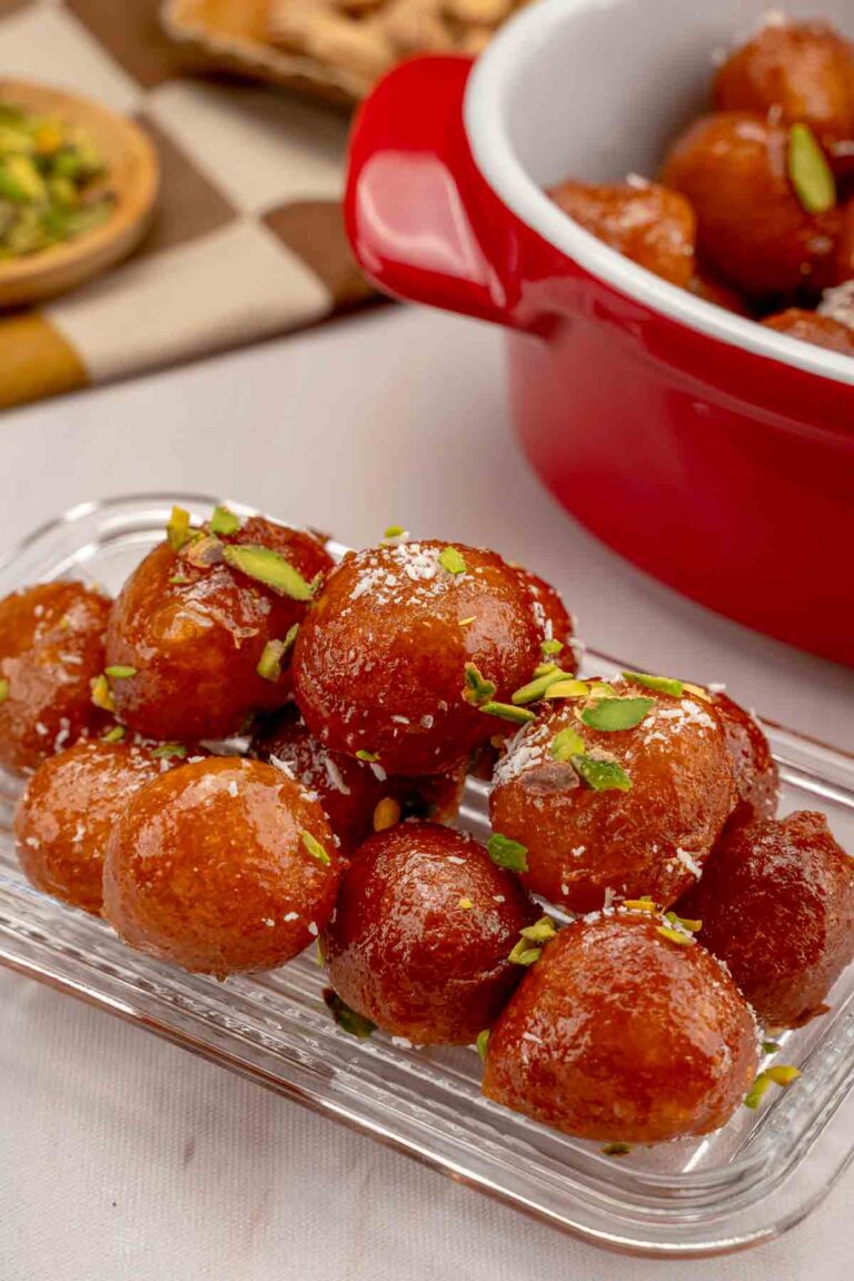 Luqaimat (Middle Eastern Fried Dough Fritters) - Chocolates & Chai