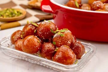 Luqaimat (Middle Eastern Fried Dough Fritters) - Chocolates & Chai