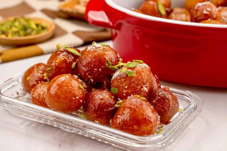 Luqaimat (Middle Eastern Fried Dough Fritters) - Chocolates & Chai