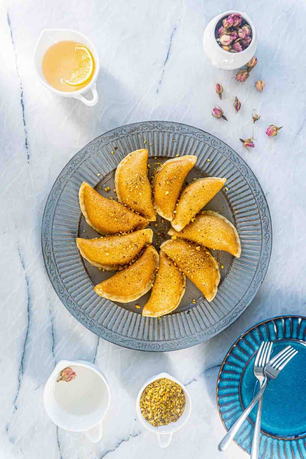 Qatayef (with Ricotta Cheese) - Chocolates & Chai