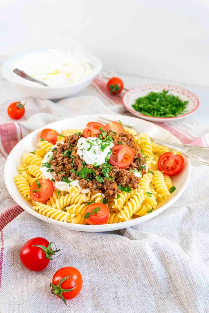 Turkish Pasta (kıymalı makarna) - Chocolates & Chai