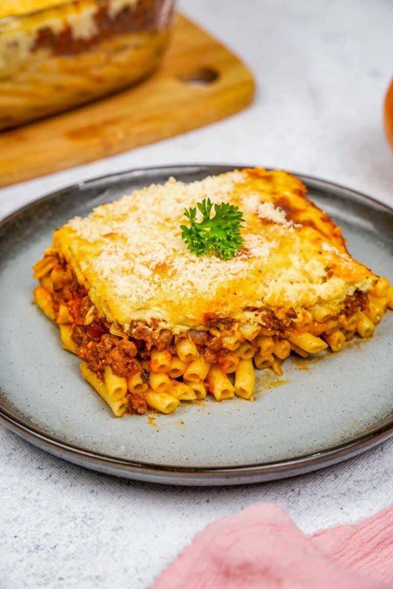 Pastitsio (Greek Pasta Bake) - Chocolates & Chai